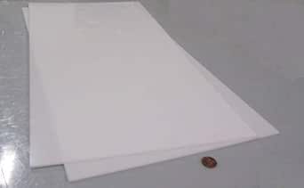 Delrin Hoja de acetal blanco POM .125 pulgadas (1/8 pulgadas) de grosor ...