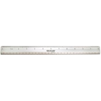 Amazon.com : Westcott English and Metric Aluminum Wave Ruler With ...