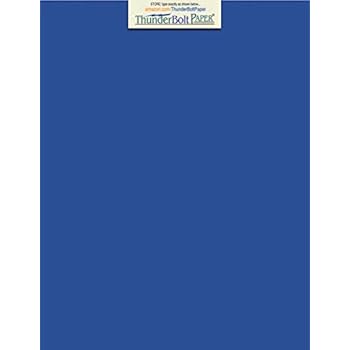 Amazon.com : 100 Bright Royal Blue 65# Cardstock Paper 8.5" X 11" (8 ...