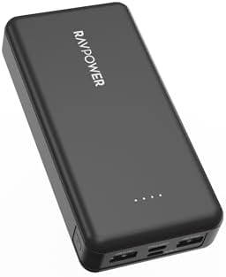 RAVPower RP-PB1216 15W 20000mAh PD Pioneer 4-Port Power Bank - Black|18 ...