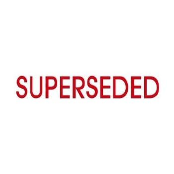 Amazon.com : SUPERSEDED - Red Office Self-Ink Rubber Stock Stamp ...