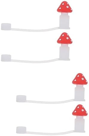 سعر UPKOCH 4 Pack Silicone Party Straw Caps Adorable Cartoon Shaped ...