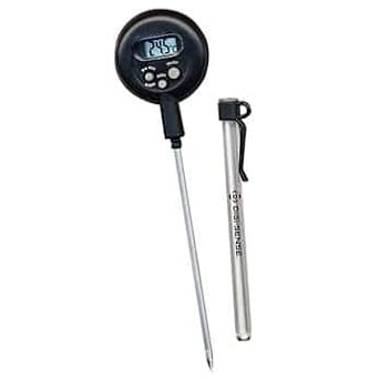 Digi-Sense Water-Resistant Digital Pocket Thermometer; 5"L x 0.14"OD ...