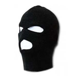 Amazon.com: Black Knit 3 Three Hole Balaclava Winter Face Ski Mask ...