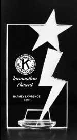 Amazon.com : Value LINE Acrylic Lightning Bolt Star Trophy (6) : Sports ...