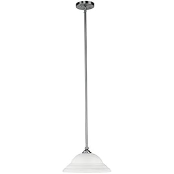 Capital Lighting 4432AN Transitional 1-Light Pendant, Antique Nickel ...