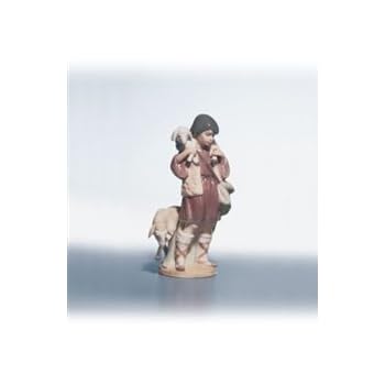 Amazon.com: LLADRÓ Shepherd Boy Nativity Figurine. Gres. Porcelain ...