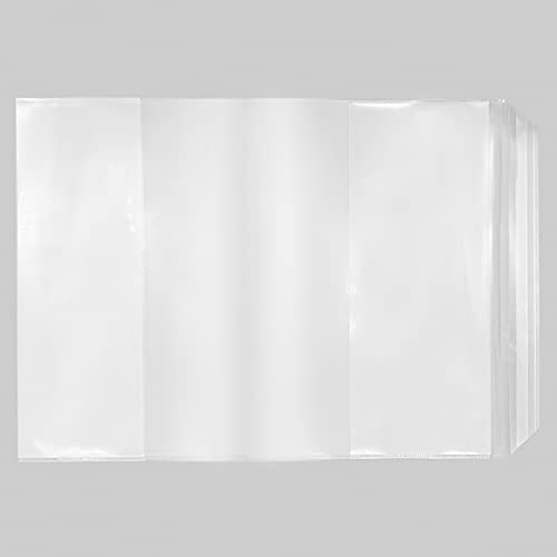 ONTYZZ 10 Pieces Transparent Book Covers Waterproof Plastic Book Sleeve ...