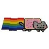 Amazon.com: REAL SIC Nyan Cat Enamel Pin - Rainbow Cat With Pop-Tart ...