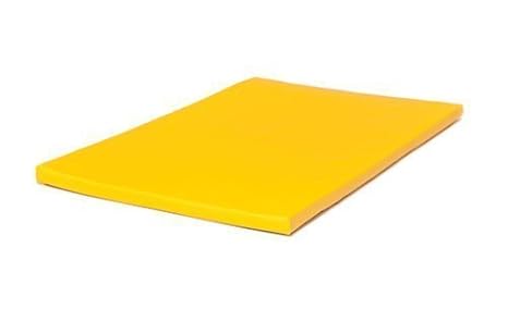 Yellow 2 inch Thick 6ft x 2ft Soft Play Gym Mat PVC Faux Leather Crash ...
