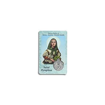Amazon.com: Saint St St. Dymphna Prayer Card Holy Card Cards Patronage Patron Stress Anxiety ...