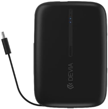 سعر DEVIA Kintone Series Built-in Dual Cable Power Bank 10000mAh Support three devices charging ...