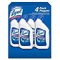 Lysol Toilet Bowl Cleaner, Power, Complete Clean, Family Pack, 4 x 946 ...