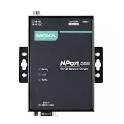 MOXA NPort P5150A - 1 Port RS-232/422/485 PoE Serial Device Server, 10/100M Ethernet, DB9 Male ...