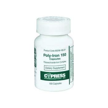 Amazon.com: Poly Iron - Iron Supplement - 150 mg Strength - Capsule ...
