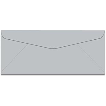 Amazon.com : Gray #10 Business Size Envelopes 100 Envelopes : Office ...