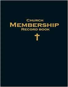 Church Membership Record Book: Large Church Membership Register Log ...