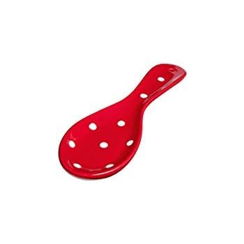 Amazon.com: New Viva Collection, Red Polka Dot Hand Painted Ceramic ...
