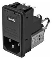 AC Power Entry Modules 2A MED FLNG MT-2FUSE POWER ENTRY MODULE: Amazon ...