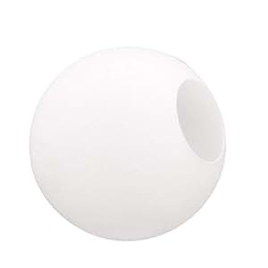 Lighting Fixture Replacement Globes Neckless Top Opening Frosted Glass ...