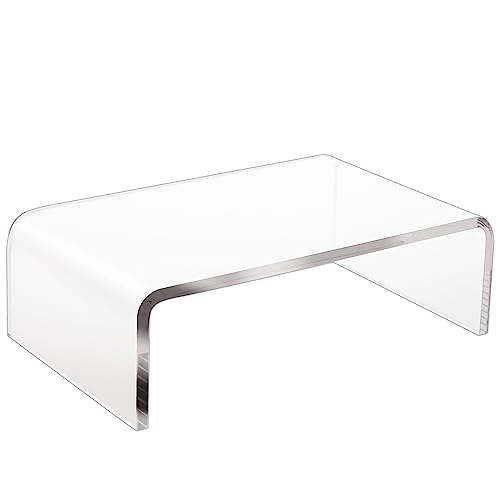 Clear Acrylic Monitor Stand Riser Computer Monitor Stand - 12 inch ...