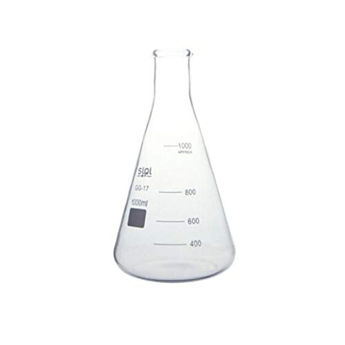 Compra XSWY Vaso de Vidrio de 1000 ml con Forma de triángulo y Escala ...