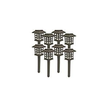 Amazon.com : Alpan 10192 8 LED Pathway Solar Lights, One Size Oil ...