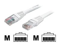 StarTech.com White Molded RJ45 UTP Cat 5e Patch Cable - 75 Feet ...
