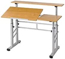 Amazon.com: Safco Split-Level Drafting Table Height Adjustable Sit-to-Stand, 29.5" to 37.5 ...