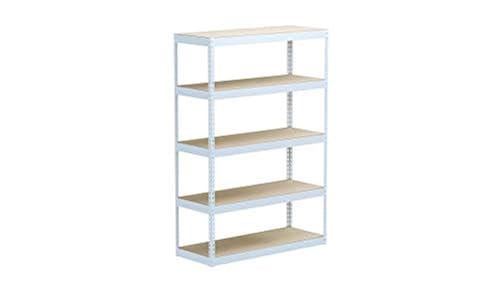 MonsterRax Modular Garage Shelving - 5 Tier Storage Shelves, Tall Metal ...