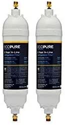 Amazon.com: EcoPure EPINL30 5 Year In-Line Refrigerator Filter ...