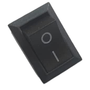 UNIVERSAL HUB® 2 PIN ROCKER SWITCH ON/OFF 240V 6AMP BLACK COLOR 5Pcs ...