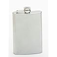 Amazon.com | 1 X 8oz. Stainless Steel Liquor Flask - Plain Design ...