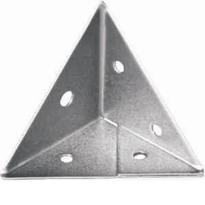 45 x 45mm Bright Zinc Plated Pyramid Corner Brace (Pack of 4): Amazon ...