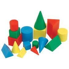 Mini Shapes - set 16 3D shapes: Amazon.co.uk: Office Products