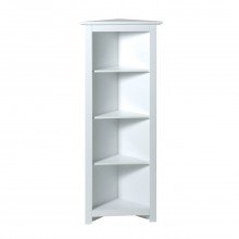 Floor Standing 4 Tier White Corner Shelf Unit by prime: Amazon.co.uk ...