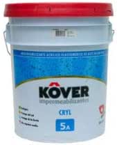 Cubeta de 19 Litros de Impermeabilizante Acrilico Kover Cryl Blanco 5 ...