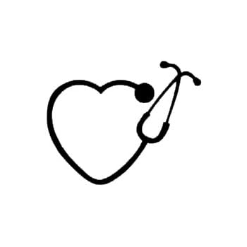 Amazon.com: CCI Heart Stethoscope Nurse Doctor Decal Vinyl Sticker|Cars ...