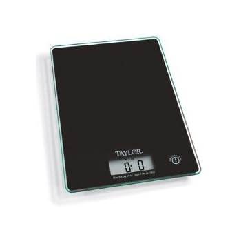 Amazon.com: Taylor Digital Glass Food Scale, Black: Digital Kitchen ...