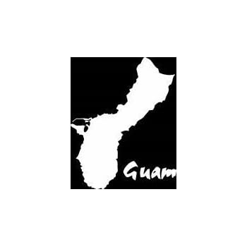 Amazon.com: Guam Logo WHITE Vinyl Car/Laptop/Window/Wall Decal: Automotive