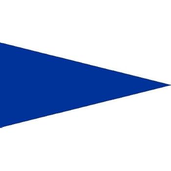 Amazon.com : ATV Safety Flags and Mounts Solid Yellow Pennant Flag with ...