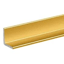 U Channel Edge Trim CRL Brite Gold Anodized 1/4" Aluminum U Channel ...