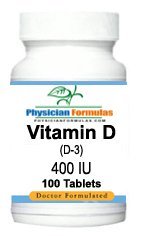 Vitamin-D3 cholecalciferol Supplement 400 IU, 100 tablets - Endorsed by ...