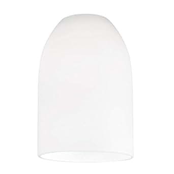 White Dome Glass Shade - Lipless with 1-5/8-Inch Fitter Opening - Light ...