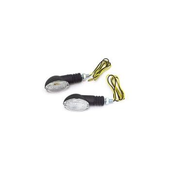 Amazon.com: Black LED Cat Eye Turn Signals - Clear Lens: Automotive