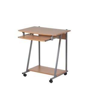 Wooden Computer Office Table Desk Workstation On Wheels: Amazon.co.uk ...