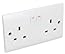 Deta S1298 Slimline Twin 13 Amp Switch Socket with 2 x High Power USB ...
