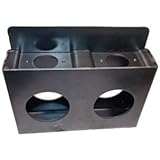 Amazon.com: Gate Lockbox Double Hole Weldable Steel 6 7/8" x 4 1/2" x 1 ...