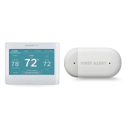 Honeywell Home RTH9600WF Wi-Fi Smart Color Thermostat + First Alert L1 ...