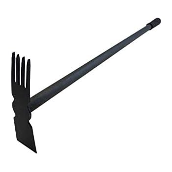 Amazon.com : Truper 30014 Tru Tough 54-Inch Two Prong Weeding Hoe, Wood ...